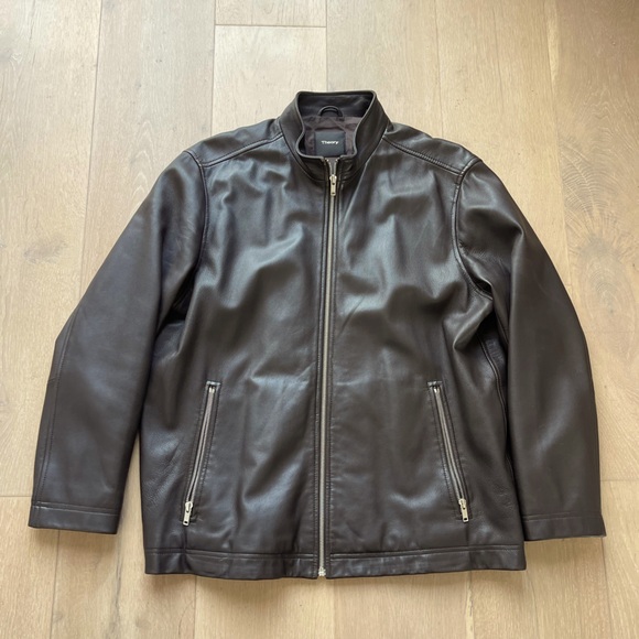 Theory | Jackets & Coats | Theory Mens Leather Jacket | Poshmark